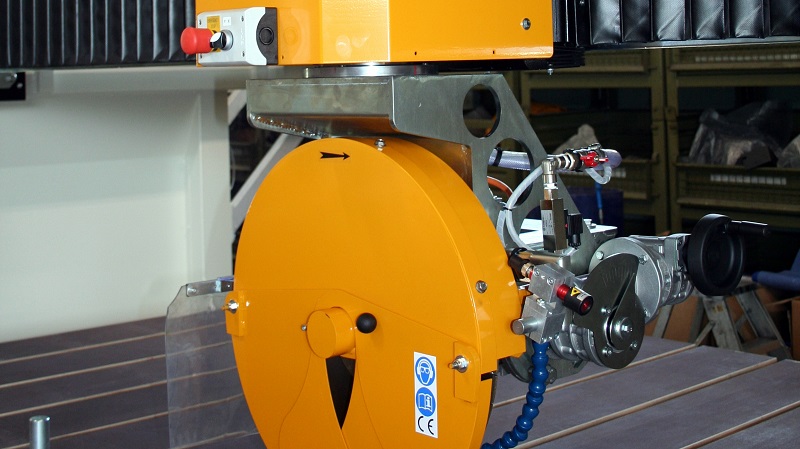 Monoblock bridge saw GOLD for stone slabs cutting